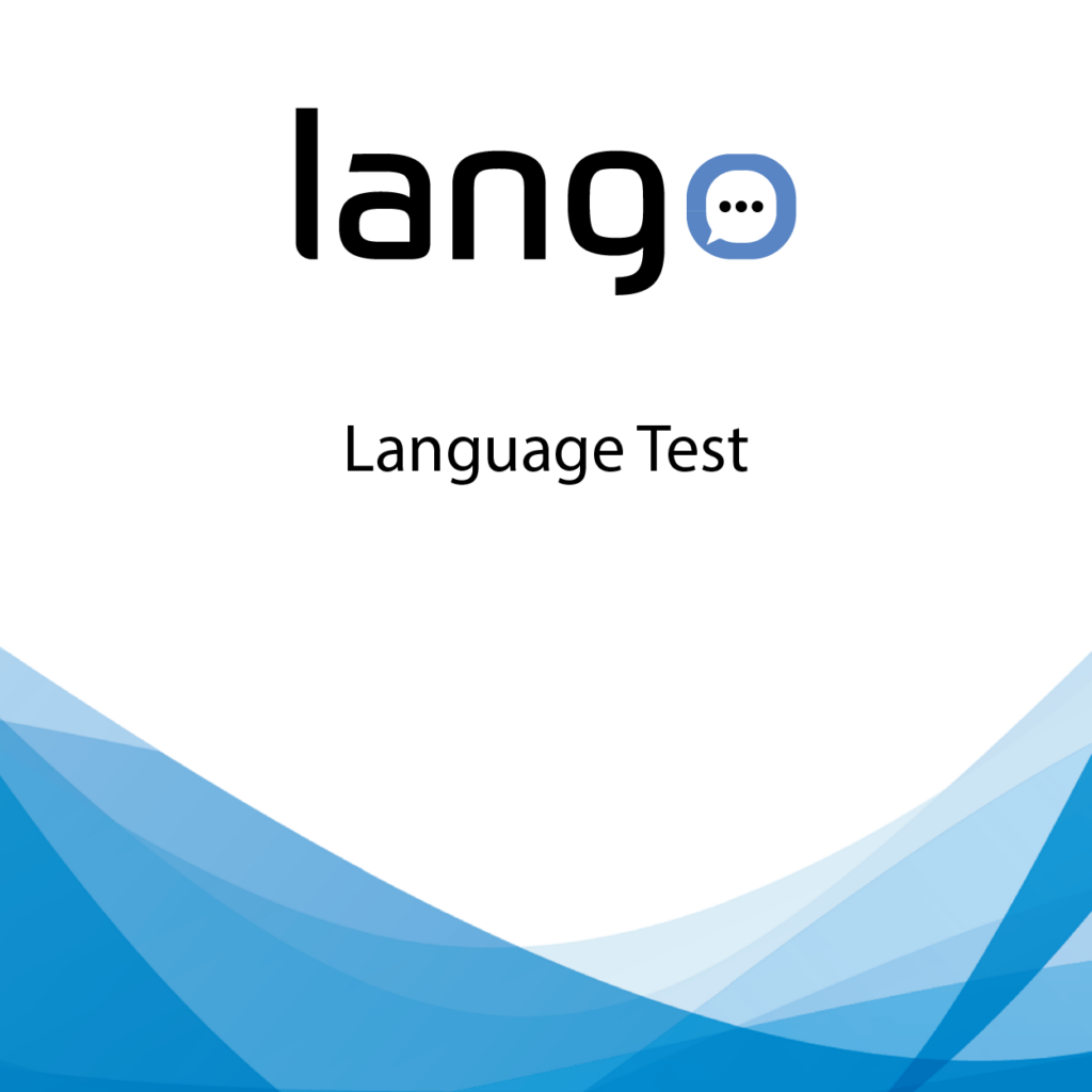 Language Test Individuals Lango Language Test Individuals Lango